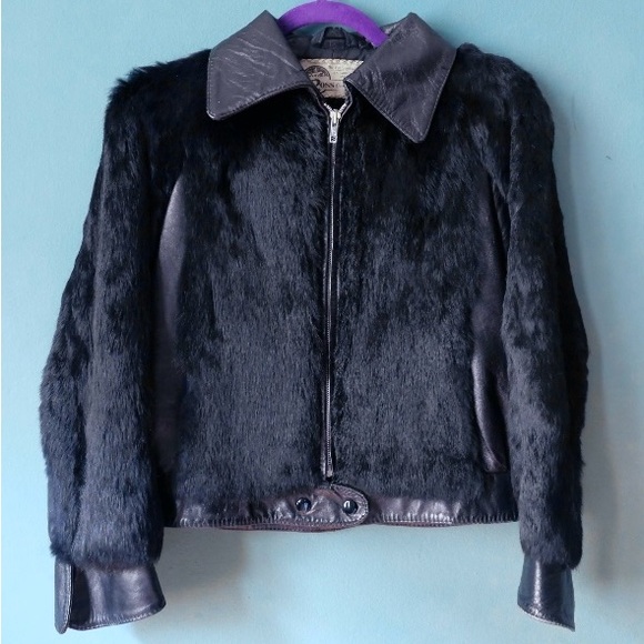 Ross | Jackets & Coats | Vintage Leather And Fur Jacket Small | Poshmark